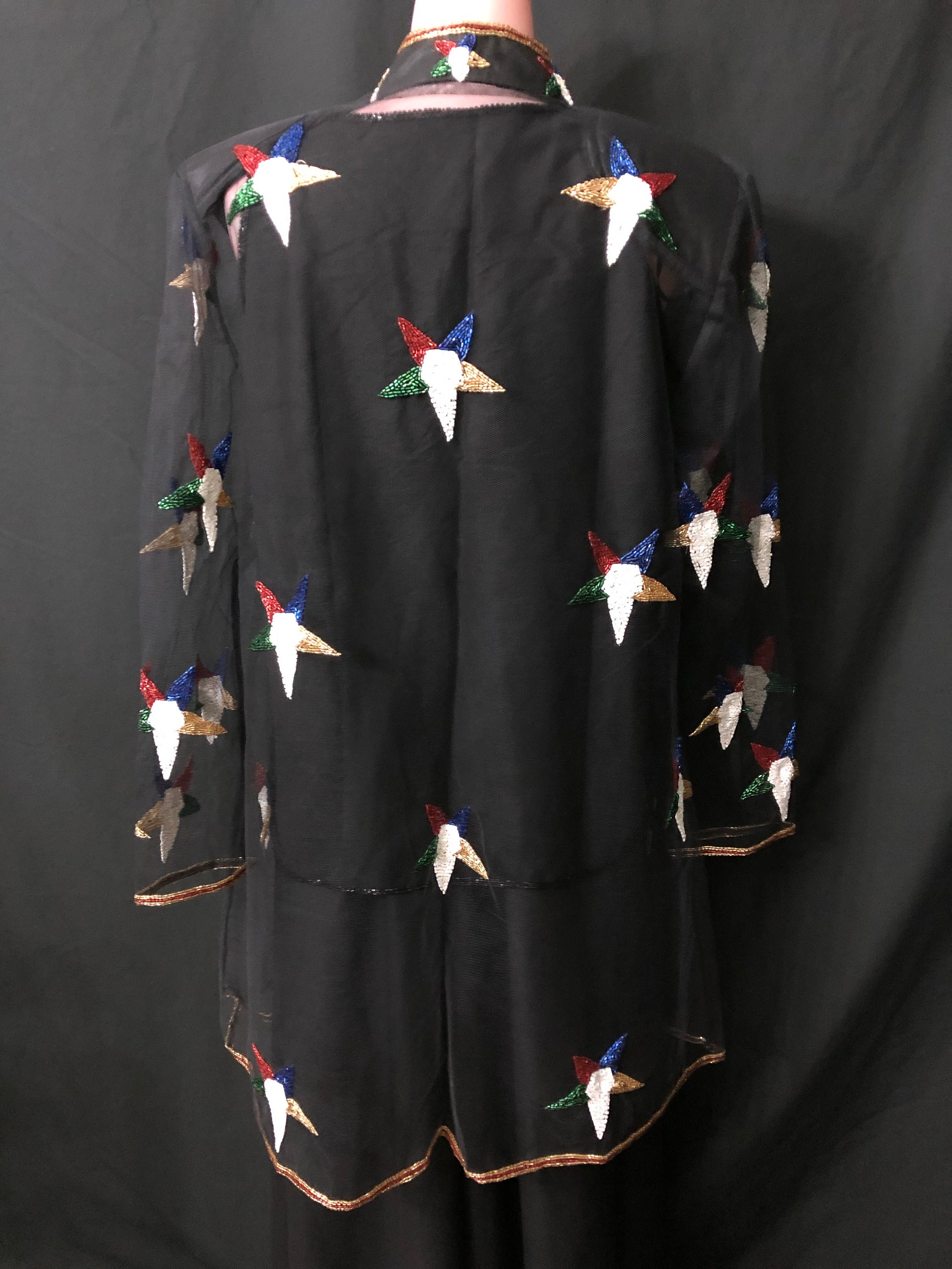 Black and Multi Star Jacket1001 | Etsy