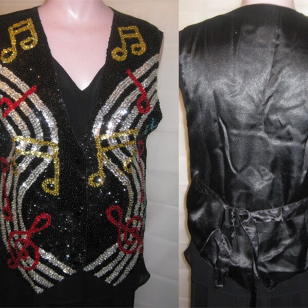 Vest Musical Notes - Etsy