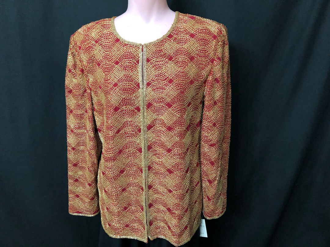Red and Gold Jacket #161 - Etsy