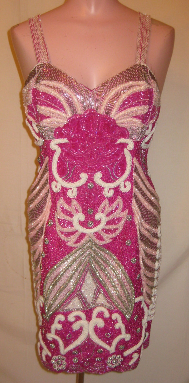Short Beaded Dress - Etsy