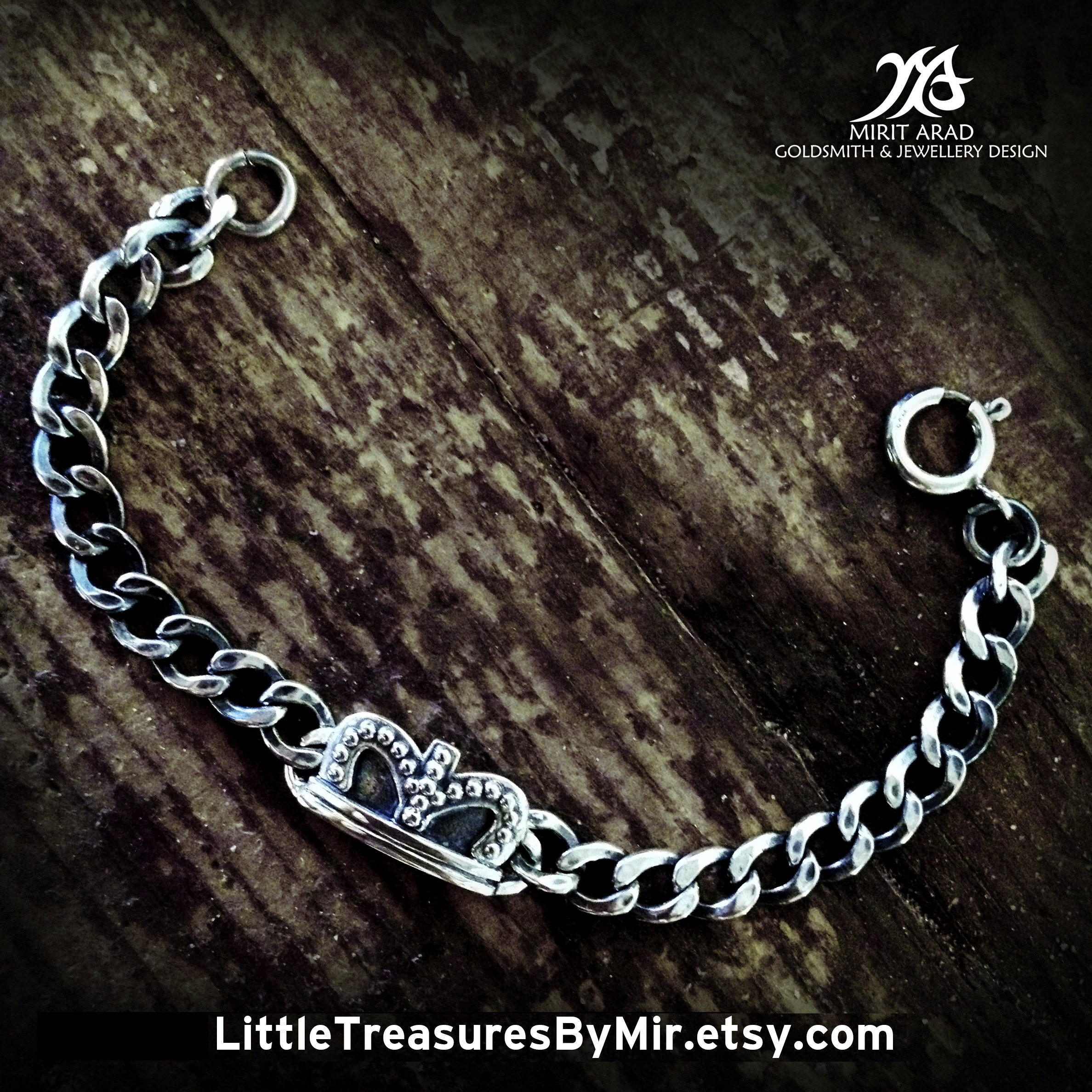 Depeche Mode Speak and Spell Crown Icon Curb Chain Bracelet, Charm ...