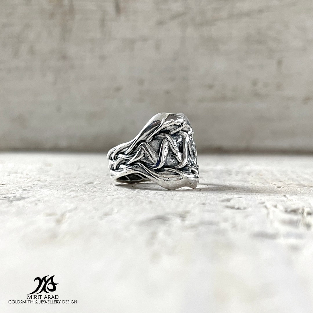 The Rolling Stones Inspired Sterling Silver Jaws Ring, Mike Jagger ...