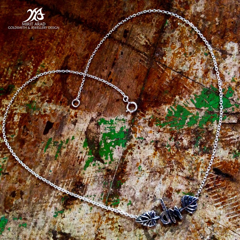 Depeche Mode Pendant, Leaves Texture Pendant, Natural Texture Necklace ...