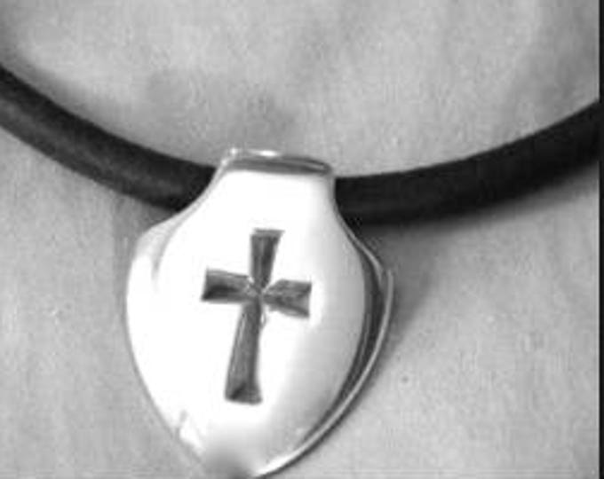 James Avery Shield of Faith Cross Religious Christian Slide Pendant on ...