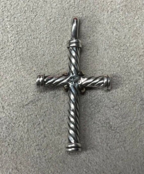 David Yurman Cable Cross Pendant and Chain. Classic C… - Gem