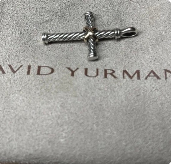David Yurman Cable Cross Pendant and Chain. Classic C… - Gem