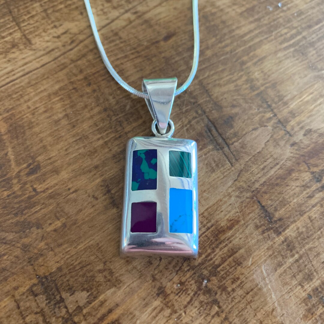 Silpada Inlay Turquoise Malachite Azurite Sugalite Inlay - Etsy