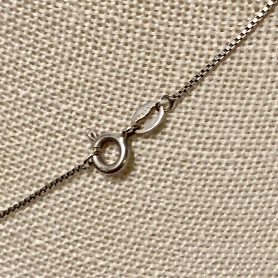 Box Chain Necklace. Sterling Silver. - Gem