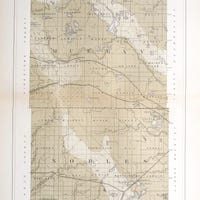 1895 Maine State Map Showing Counties, Towns and Railroad Lines. Large ...