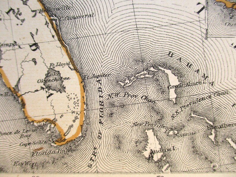 1875 United States Map With Inset Map of Alaska. Large - Etsy