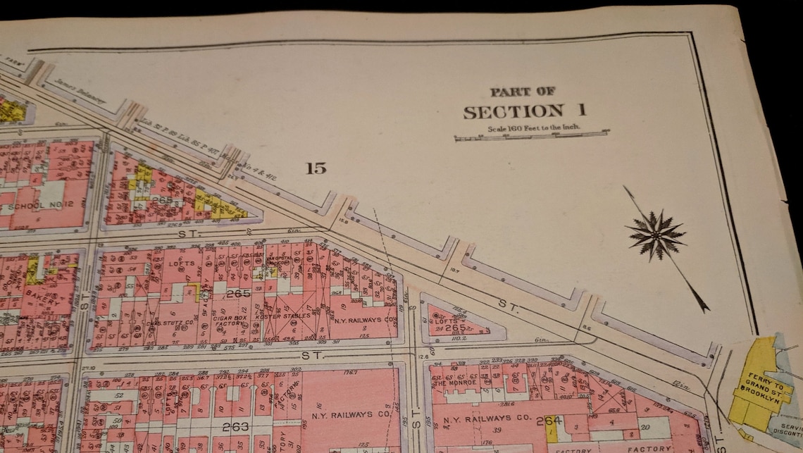 1916 Lower East Side Manhattan. Corlears Hook Park - Etsy