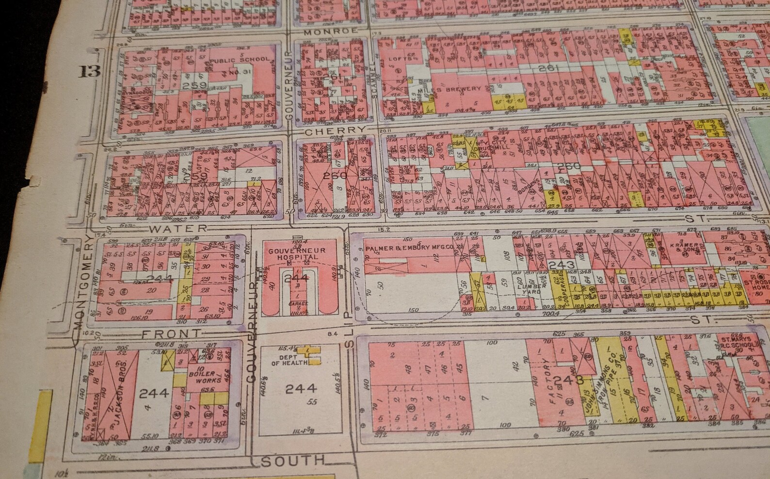 1916 Lower East Side Manhattan. Corlears Hook Park - Etsy