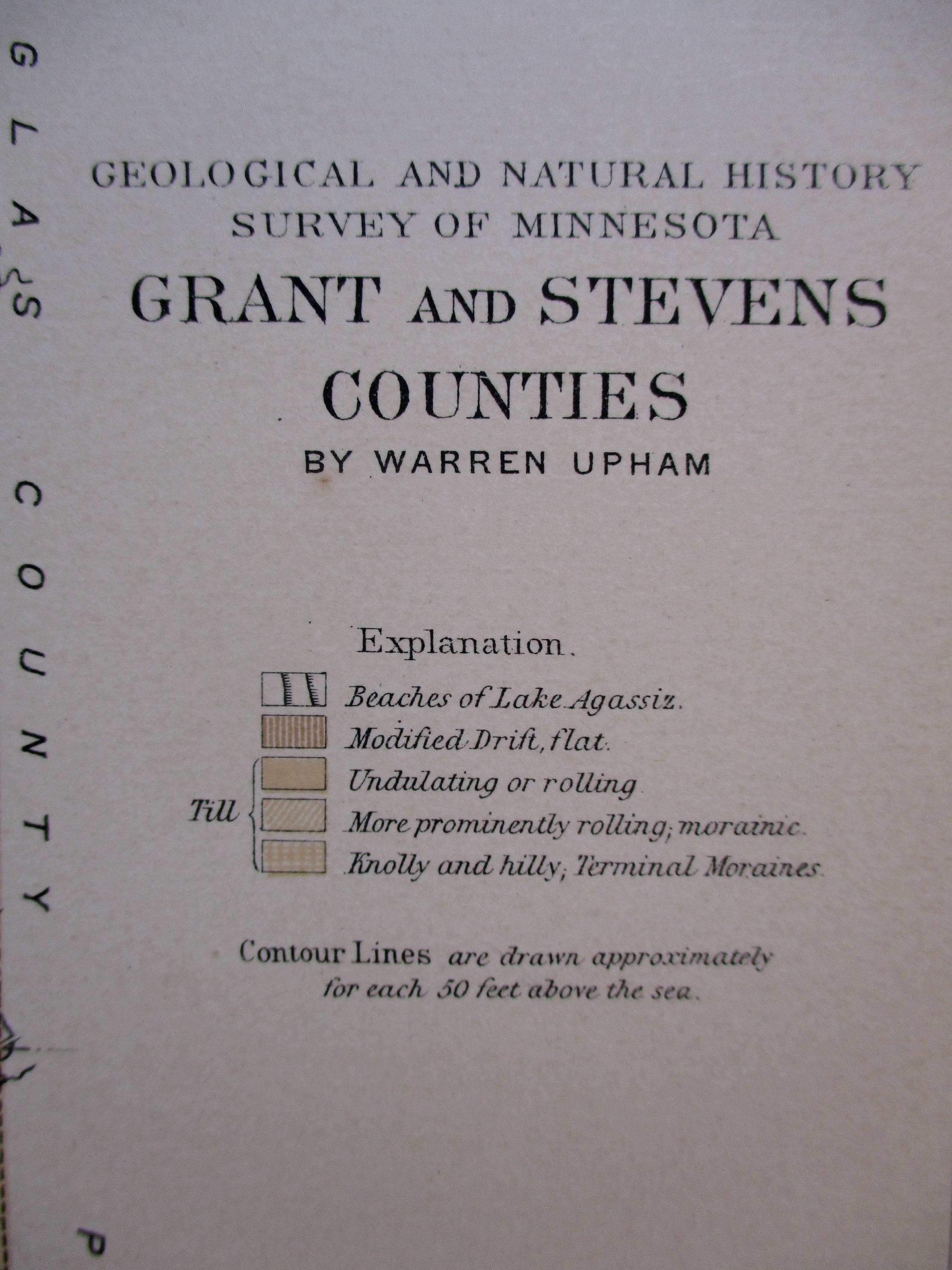 1901 Grant & Stevens County Minnesota MN Herman Morris Hancock Chokio ...
