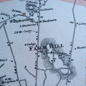 1875 Stoneham Massachusetts Town Map. Spot Pond, Railroads, Inset of ...