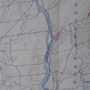 1905 Gansevoort Area New York Map Showing Moreau, Fortsville, Fort ...