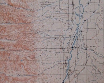 Victor Idaho Map - Etsy