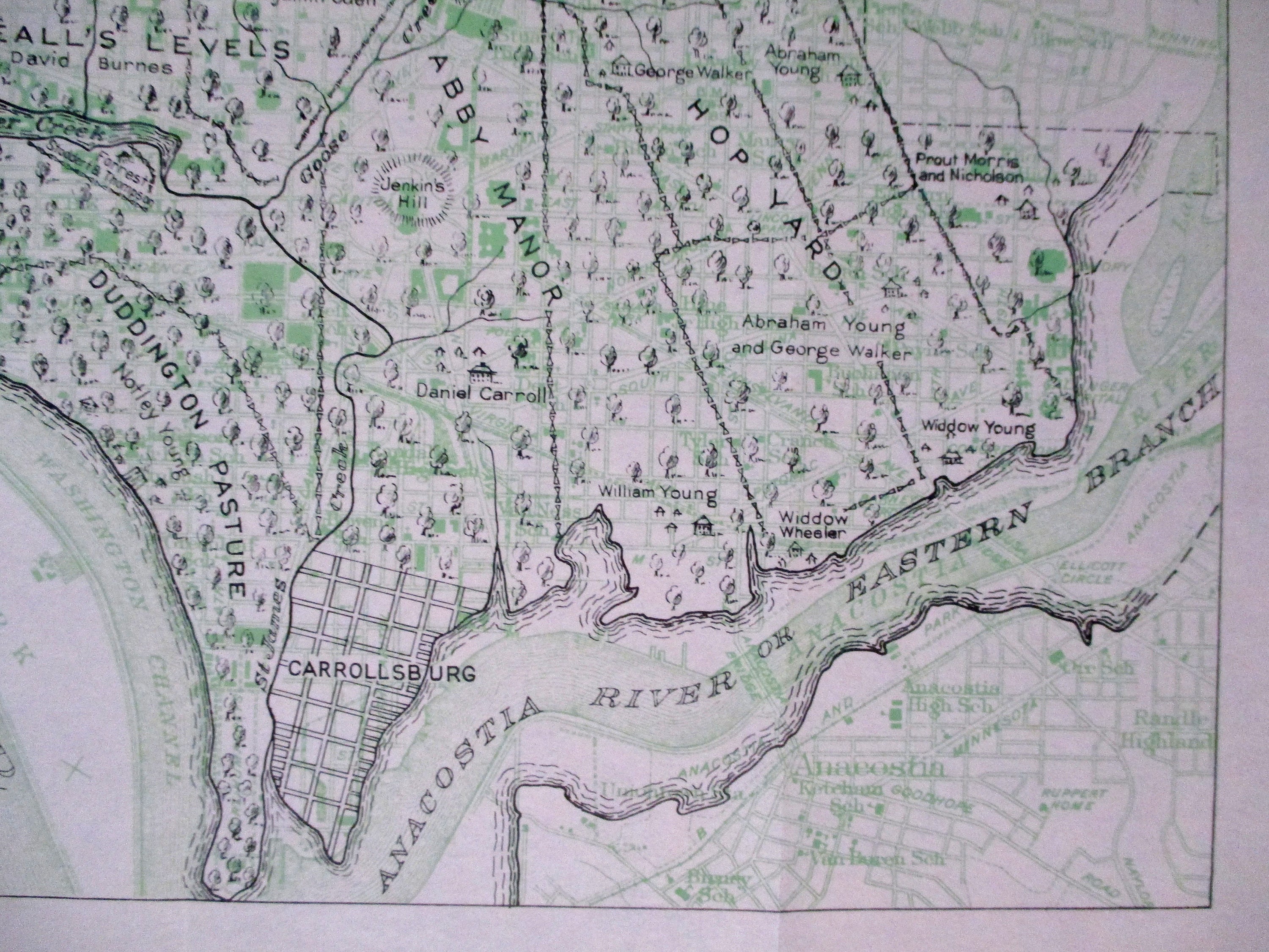 1950 Washington, DC Map. District of Columbia, Georgetown, Potomac ...
