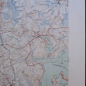 1955 Jonesport, Addison, Columbia Falls, Jonesboro, Maine Vintage Map ...
