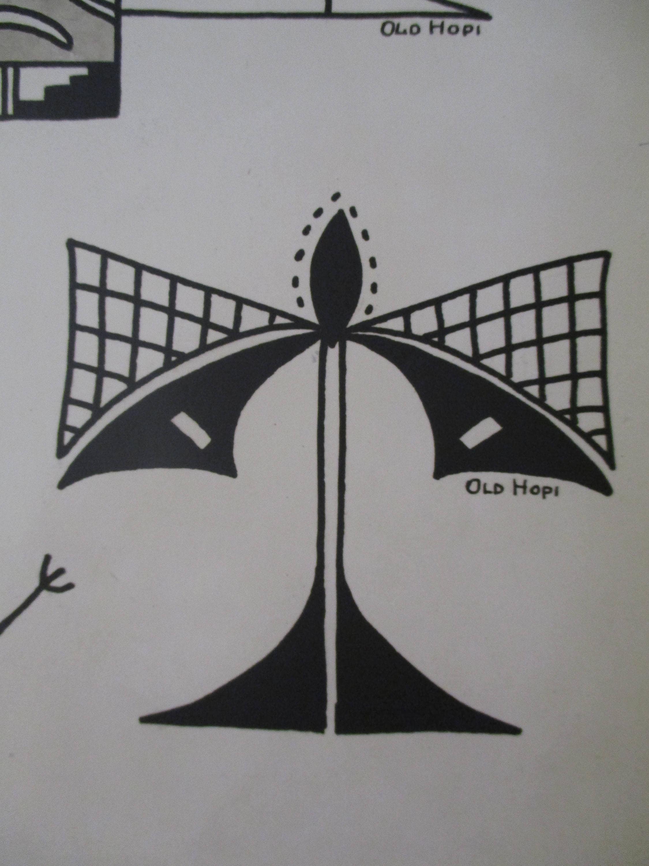 1930 Old Hopi Pottery Designs and Motifs. Antique Original Lithograph ...