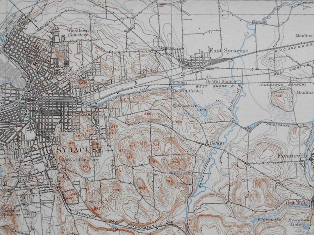 Map Of Syracuse Area