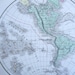 1887 World Map Mappe-monde, Eastern & Western Hemisphere Also Shows ...
