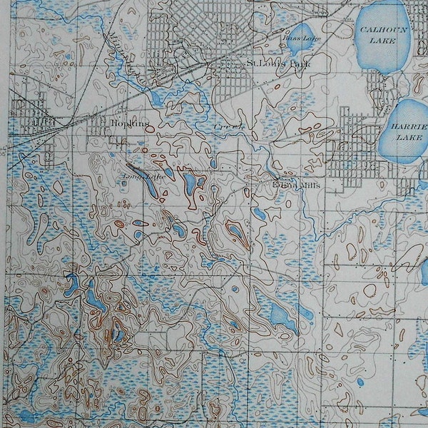Old Minnesota Map - Etsy