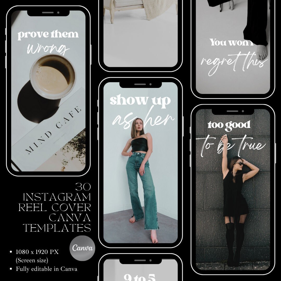 Instagram Reel Covers With Hooks for Faceless Digital Marketing With ...