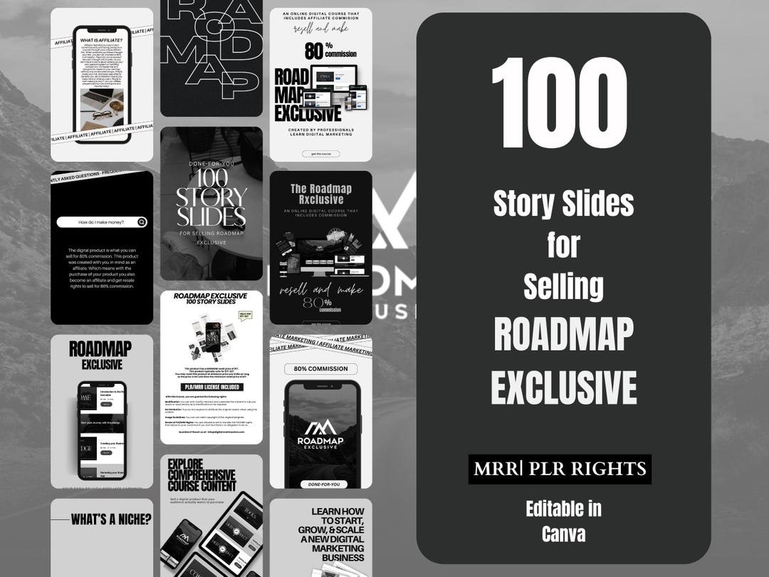 Roadmap Exclusive Instagram & Pinterest Story Slide Pack With Resell ...