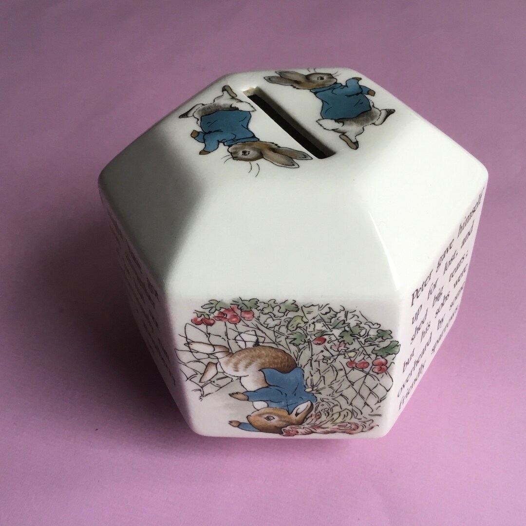 Vintage Peter Rabbit Ceramic Money Box Made by Wedgwood - Etsy