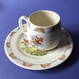 Vintage Bunnykins, Royal Doulton Tea Plate and Mug, C1940s - 1970s. - Etsy