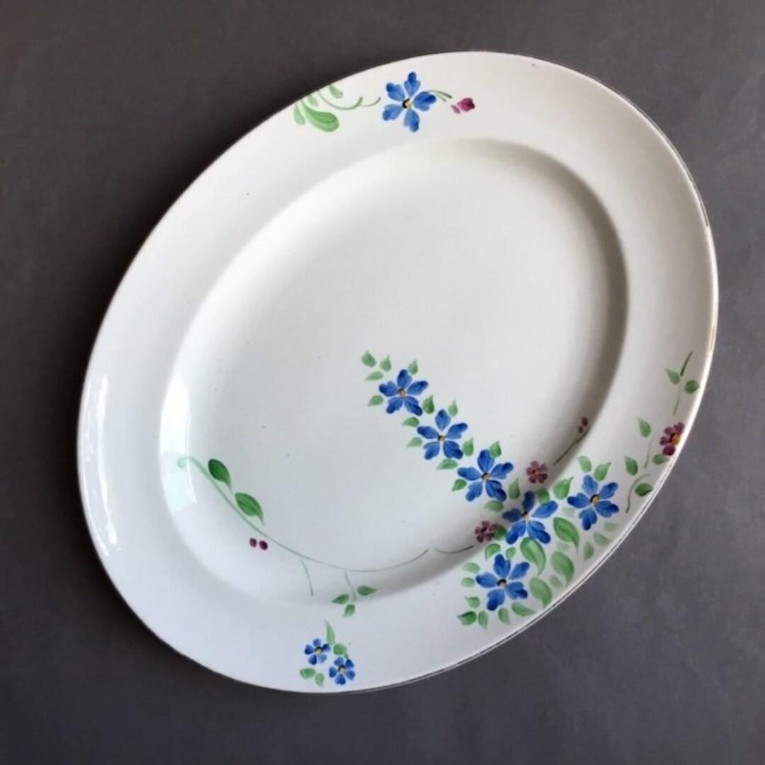 Vintage Victoria Porcelain fenton Platter - Etsy