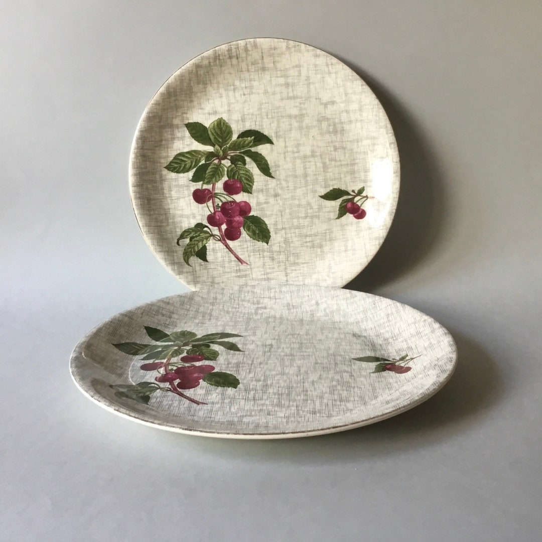 Vintage Alfred Meakin cherry Ripe Design 2 Plates C1950s. - Etsy