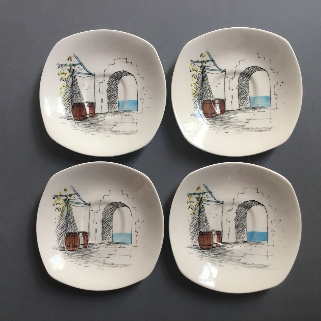 Vintage Midwinter Stylecraft, Cannes Design (hugh Casson), Set of 4 ...