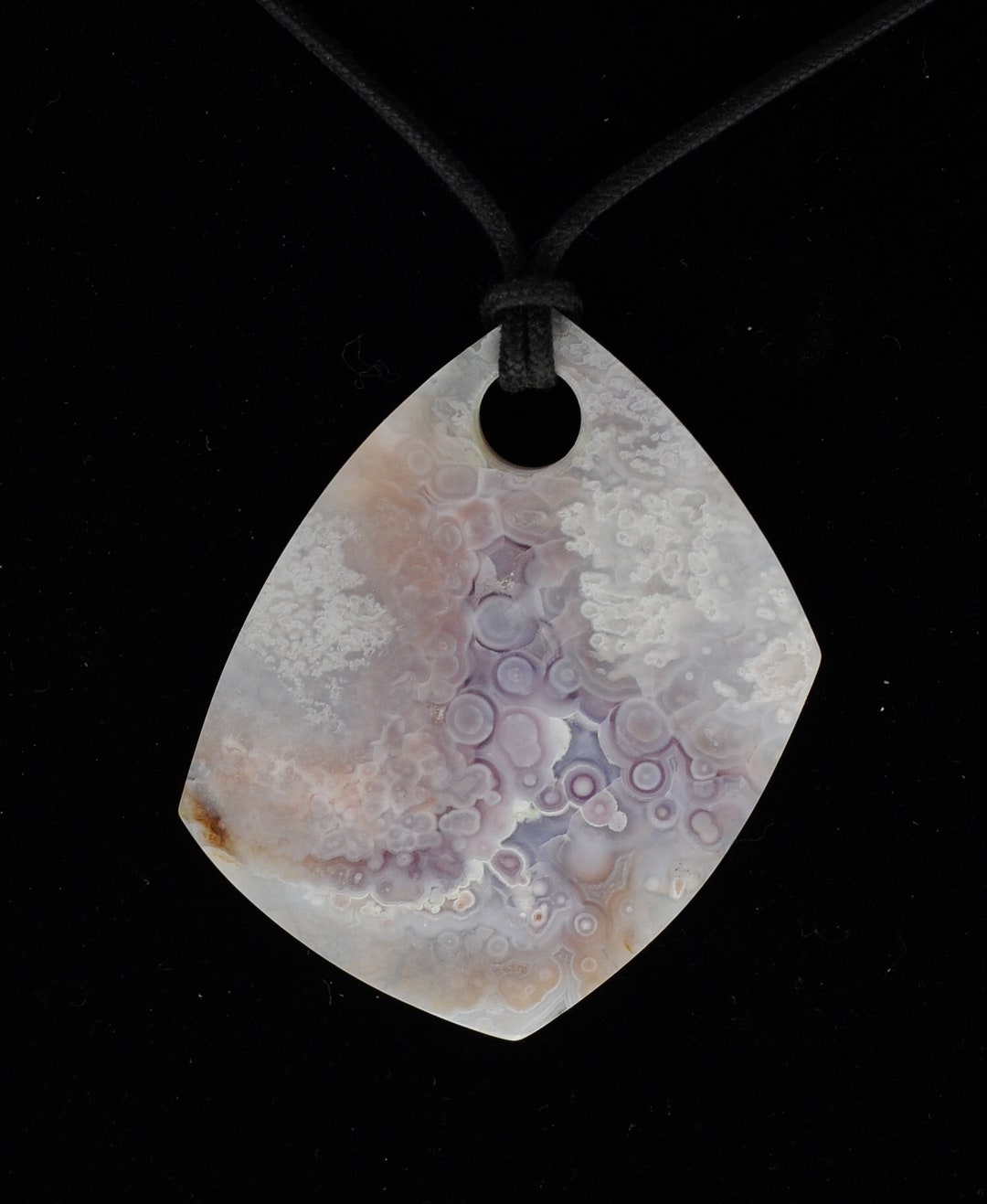 Orbicular Agate Aka Champane Agate Pendant - Etsy