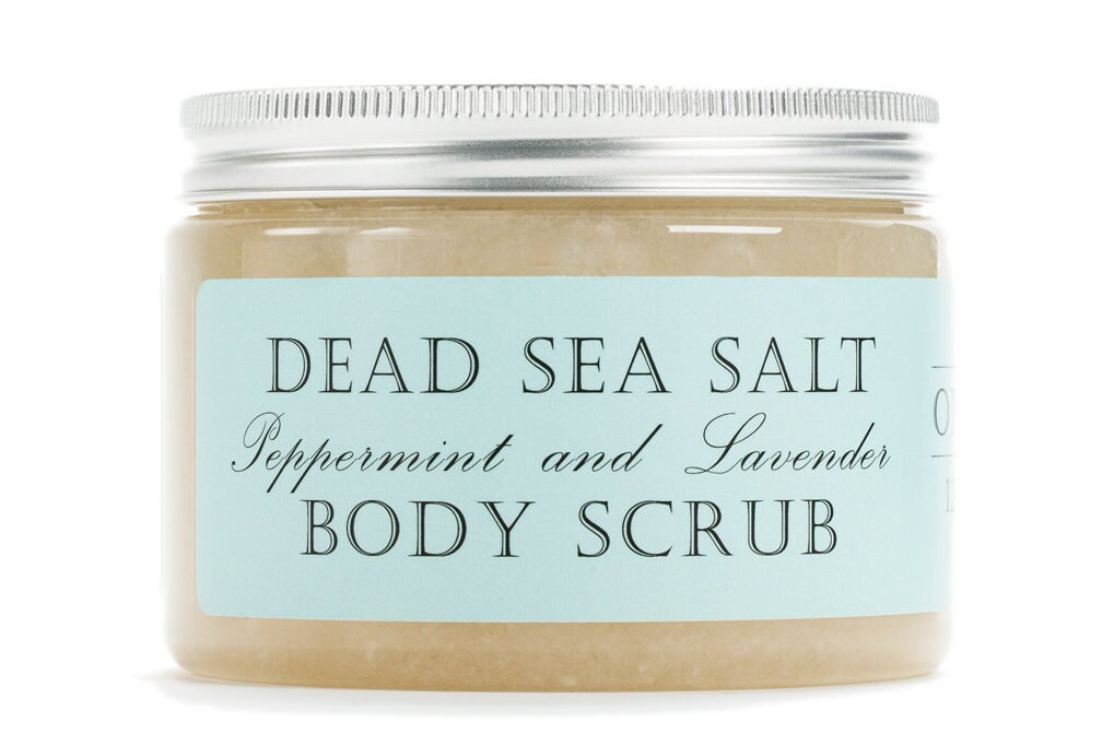 Peppermint and Lavender Exfoliating Salt Body Scrub Dead Sea | Etsy