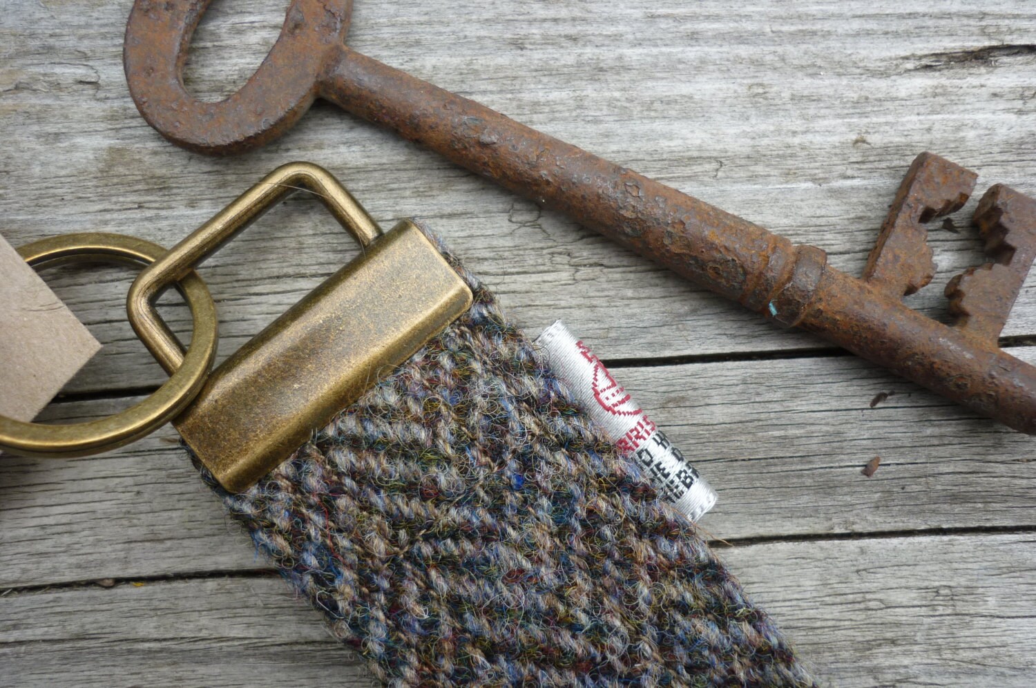 Harris Tweed Key Fob, Keyring, Tartan Scottish Gift, Plaid Key Fob ...