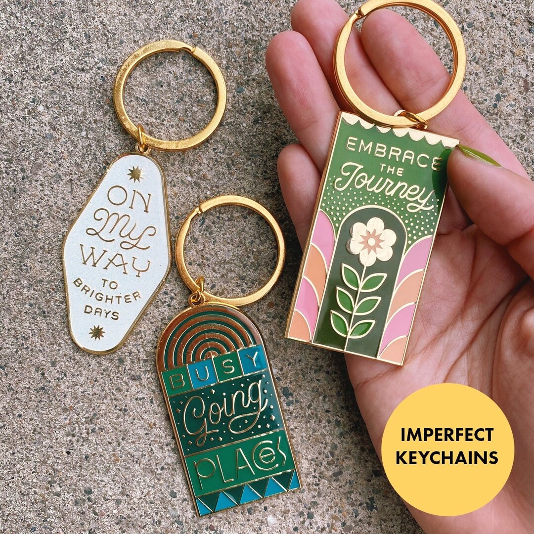 SECONDS Keychain Inspirational Positivity Brighter Days New Job Gift ...