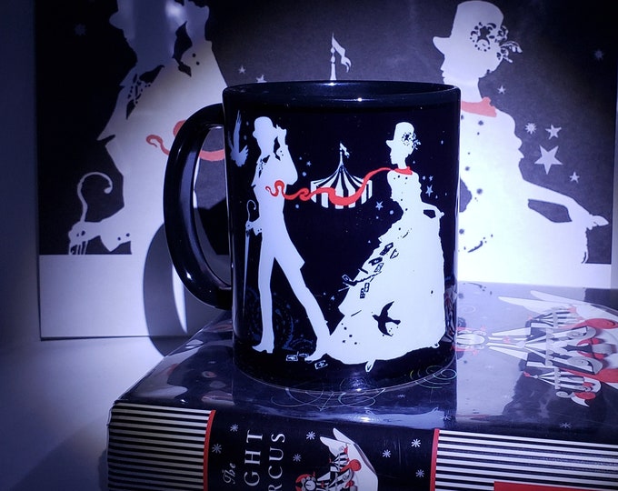 The Night Circus Coffee Cup, Night Circus, Marco and Celia, Red Scarf ...