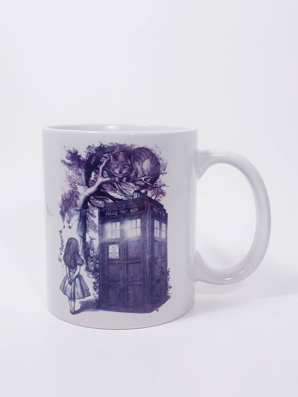 Alice and Tardis Mug Alice and Tardis Doctor Who Tardis and | Etsy