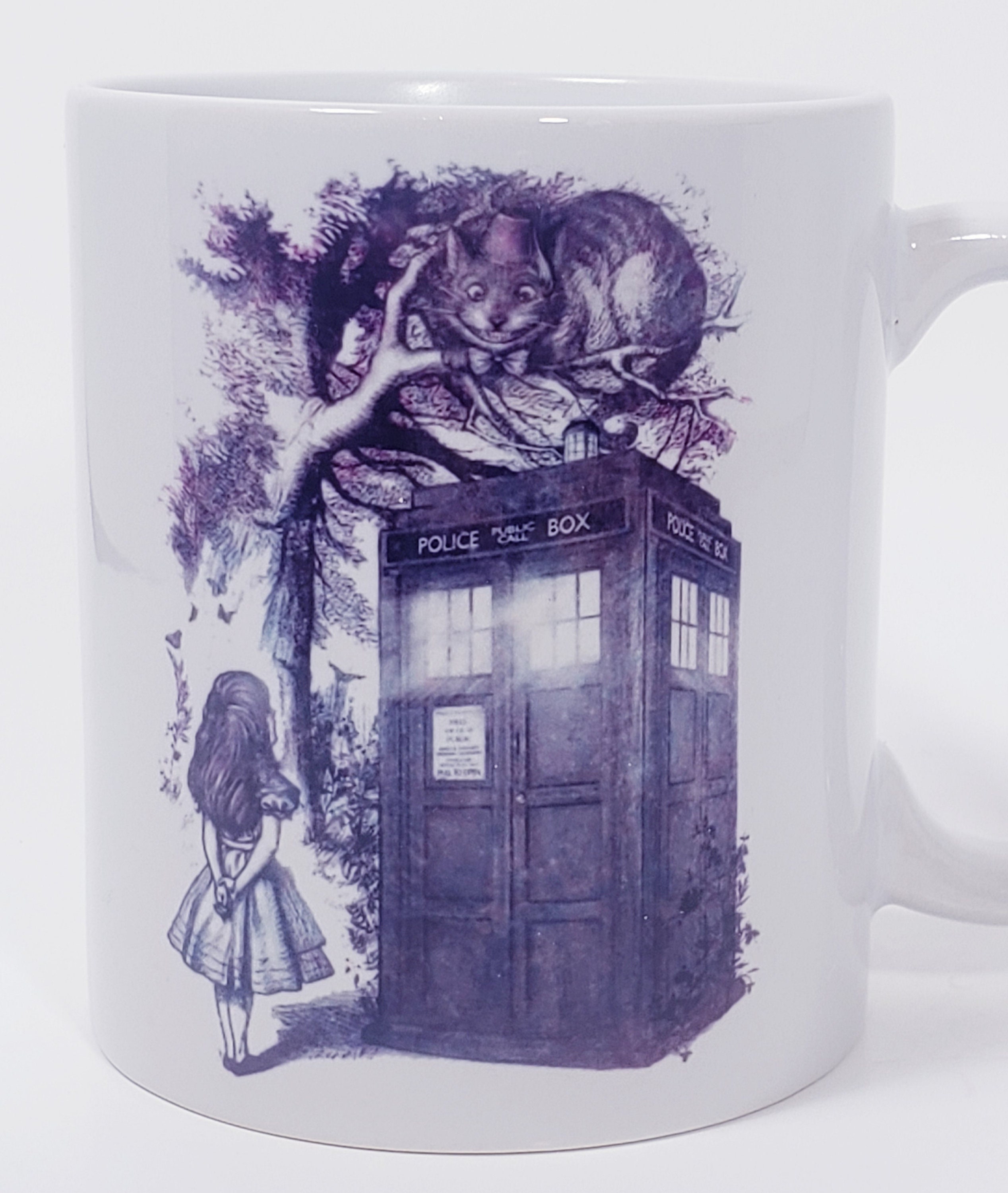 Alice and Tardis Mug Alice and Tardis Doctor Who Tardis and | Etsy