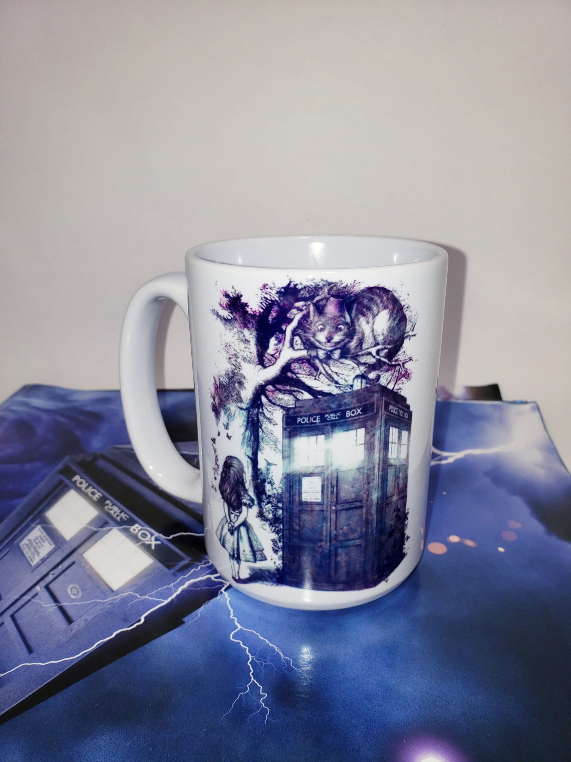 Alice and Tardis Mug Alice and Tardis Doctor Who Tardis and | Etsy