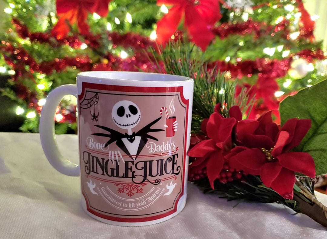 The Nightmare Before Christmas Jack Mug, Jacks Jingle Juice, Christmas ...