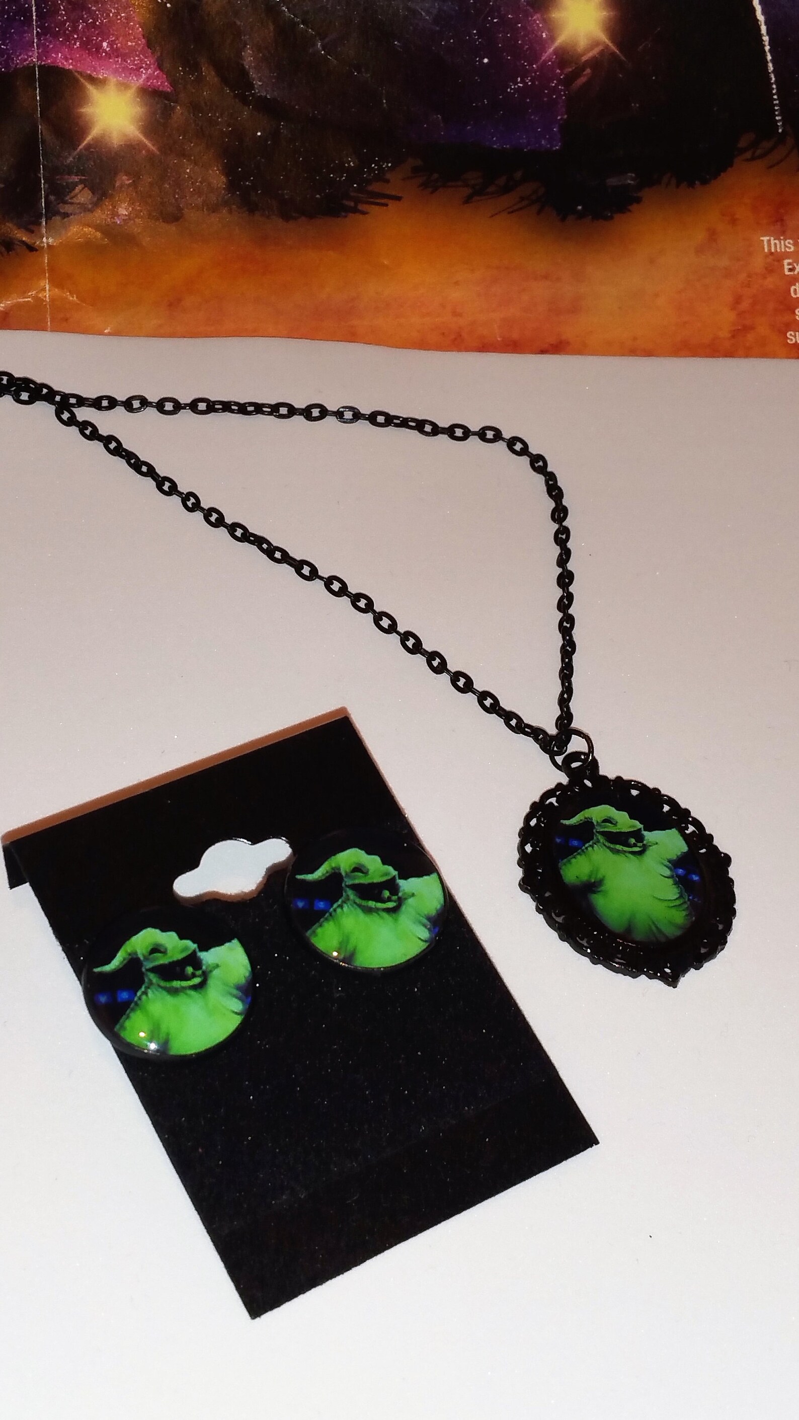The Nightmare Before Christmas Oogie Boogie Necklace and - Etsy