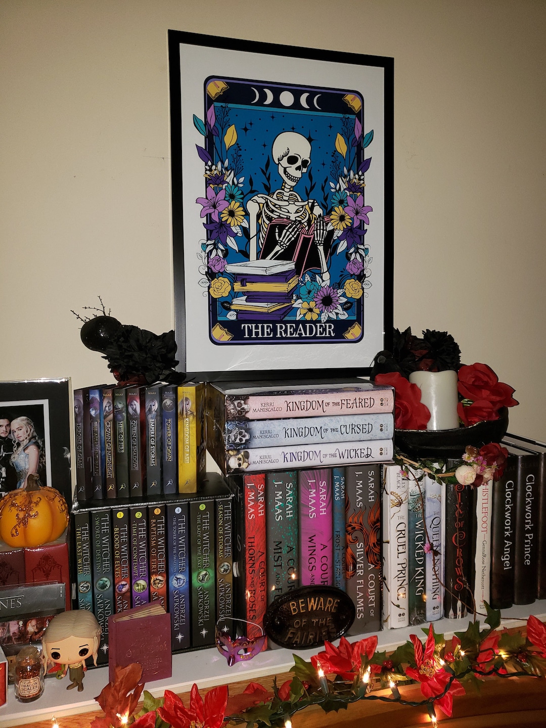 The Reader Tarot Card Poster, the Reader Wall Art, Book Lover Gift ...