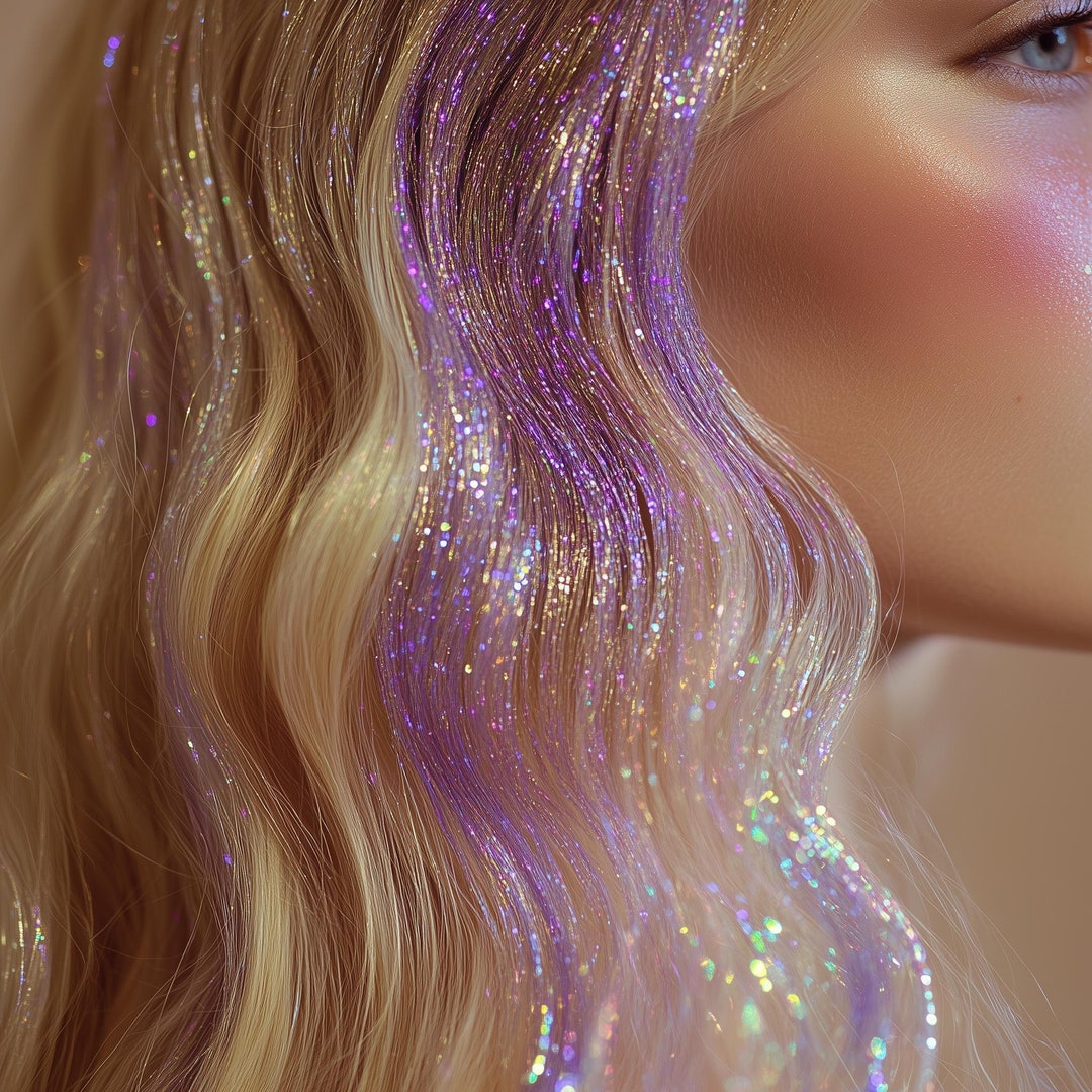 Sparkly Glitter Strands for Fairies, Hair Tinsel Fairy Hair, Bling Hair ...