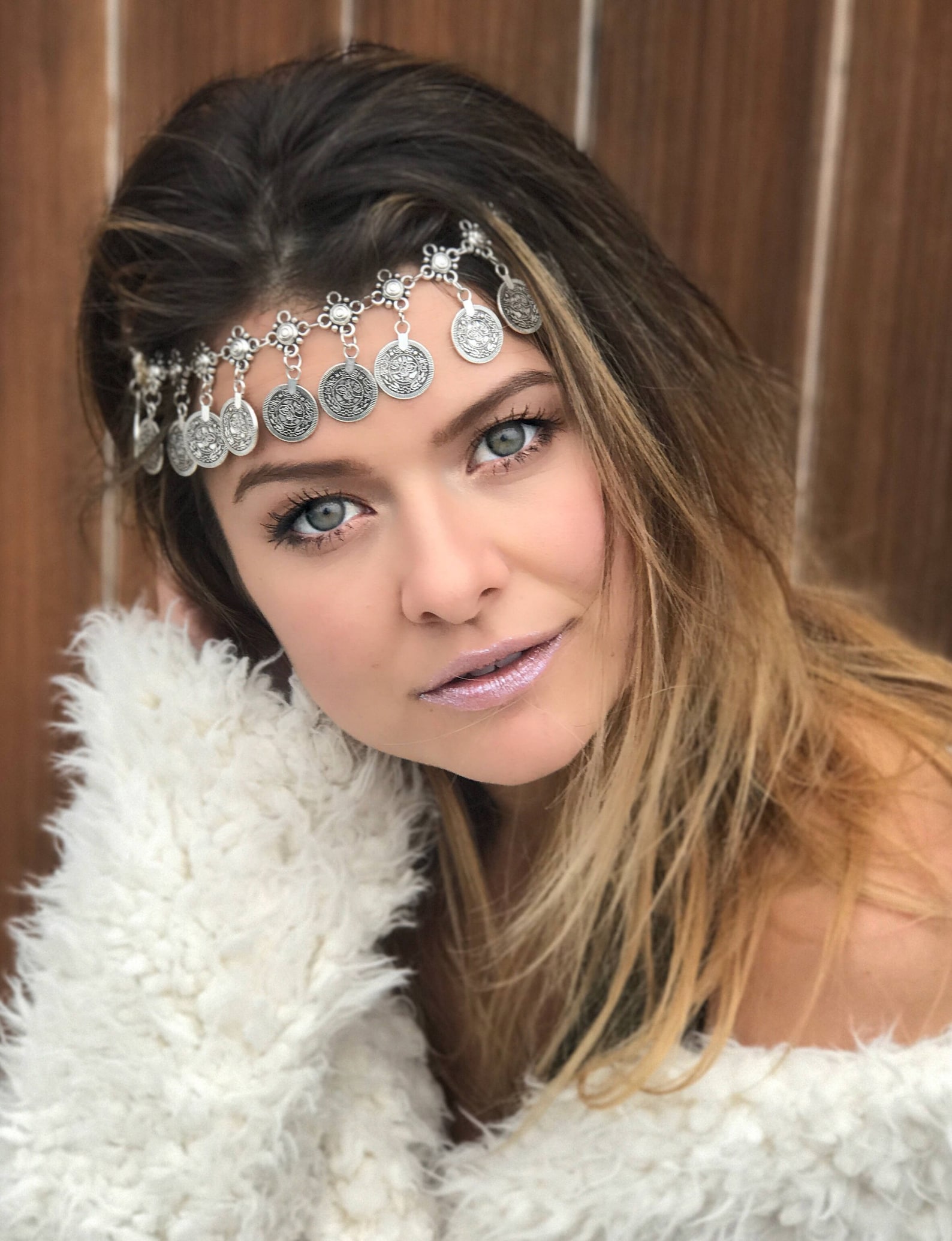 Coin Hair Chain Made With Antique Gold Coins This Hair - Etsy