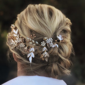Mixed Metal Bridal Head Piece, Perfect Wedding Hair Accessory - Etsy