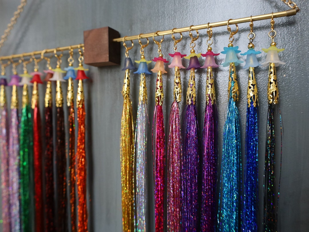 Free Wall Display Included With Hair Tinsel Salon Kits, 17 Colors, 26 ...
