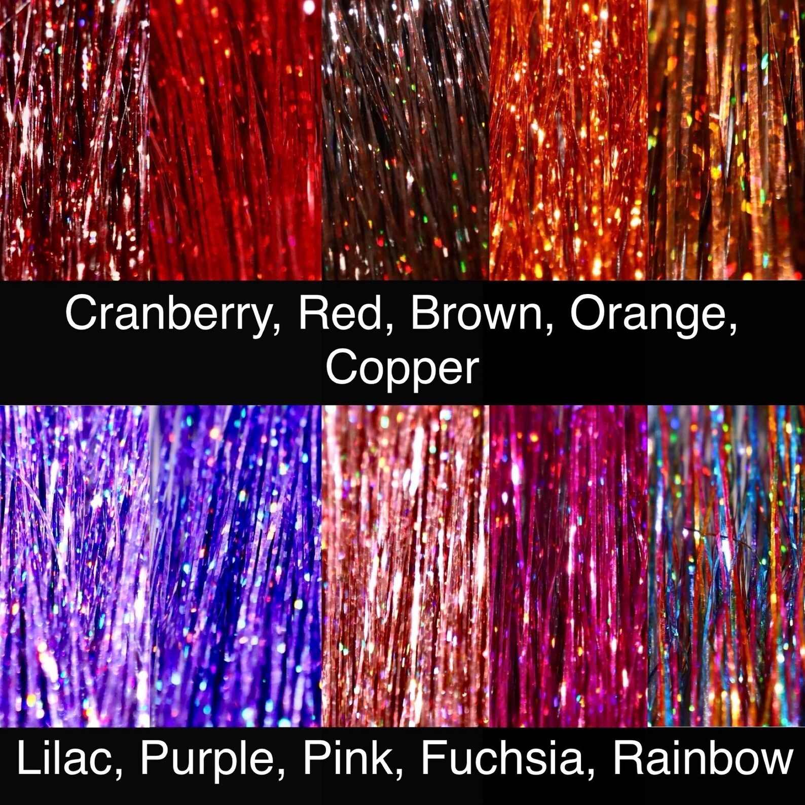 Sparkly Glitter Strands for Fairies, Hair Tinsel Fairy Hair, Bling Hair ...