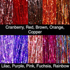 Sparkly Glitter Strands for Fairies, Hair Tinsel Fairy Hair, Bling Hair ...